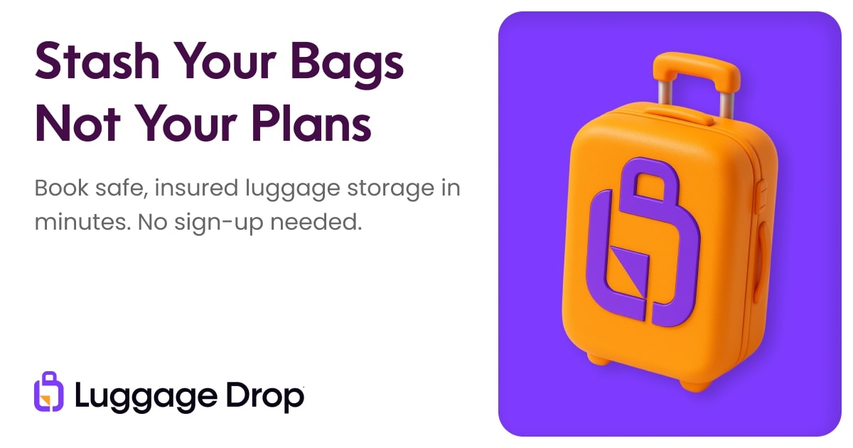 Luggage Drop: Luggage Storage - From Only $7.95 - Secure & Insured